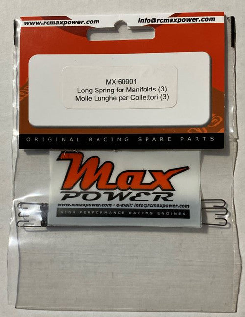 Max Power MX 60001 Long Springs for Manifolds (3) – RCDoctors