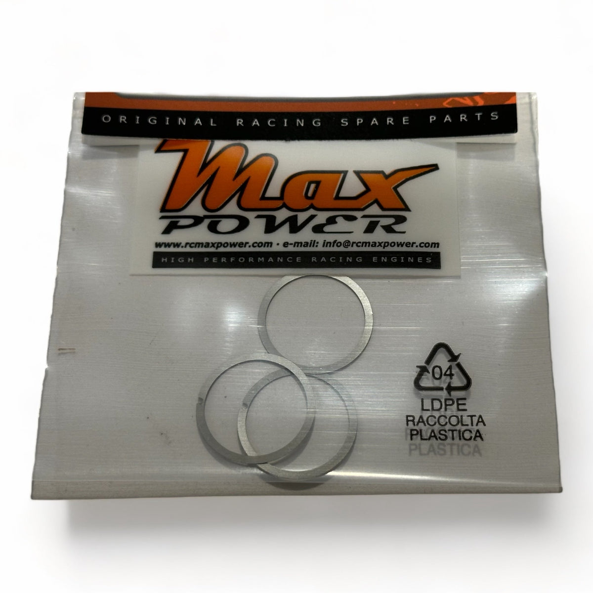Max Power CYLINDRIC STEEL SHIMS 0,10 (3) for .12 – RCDoctors